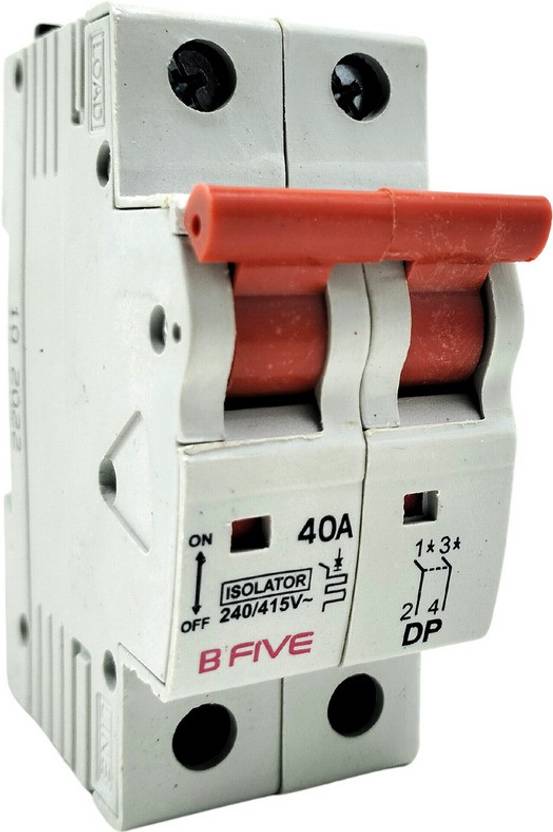 b'five Dual Pole Isolator 40ADP Switch Disconnector for Domestic and ...