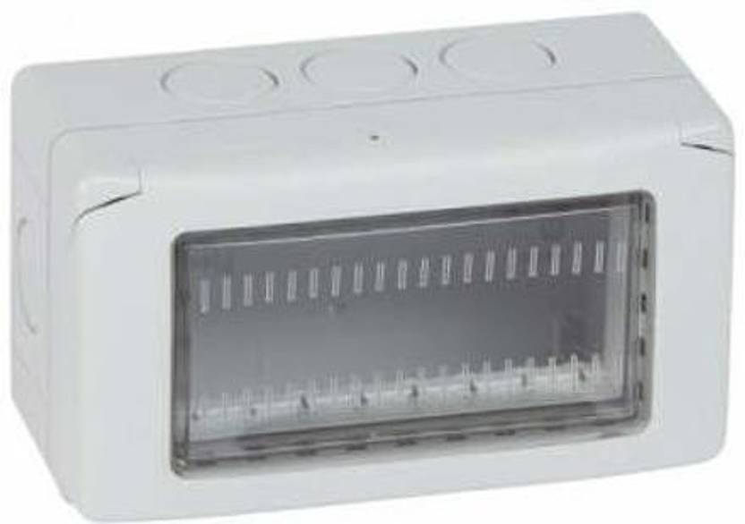 Legrand 680614 - GREY PLEXO BOX & ADOPTER WITH PVC MEMBRANE; 4 MODULE ...