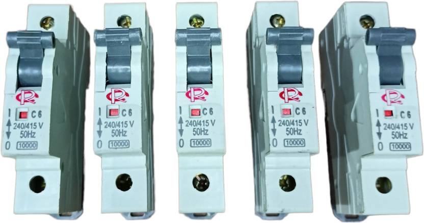 rc electric india Full tripping MCB 6A maintenance circuit breaker ...