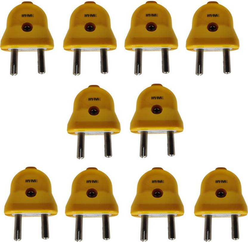 b'five 2pin top Guitar Plastic Plug Top 240V 6A Pack of 10 Two Pin ...