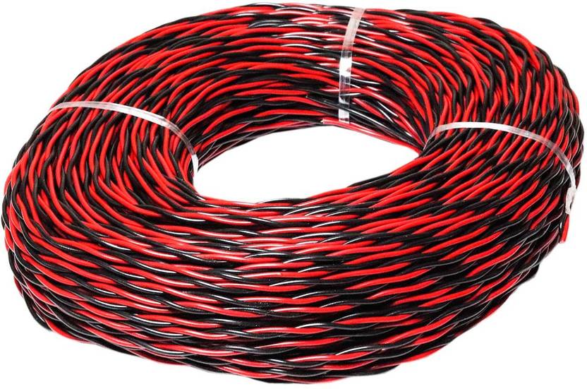 Smuf PVC Insulated 0.75mm Double Core Flexible Copper Wire & Cable For ...