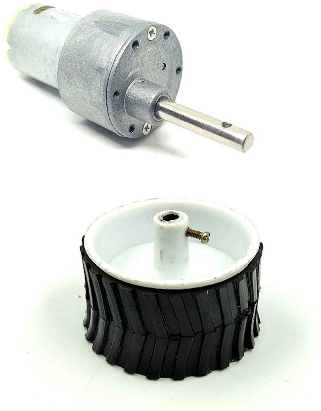 INVENTO 1pcs 12v 10Kg-cm 300 RPM Side ShaftTorque Geared DC Motor with ...