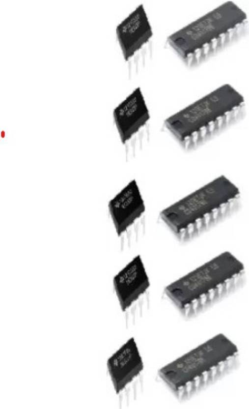 WHO NE 555 Timer IC & CD4017BE IC Logic IC Decade Counter ( 5 Pairs ...