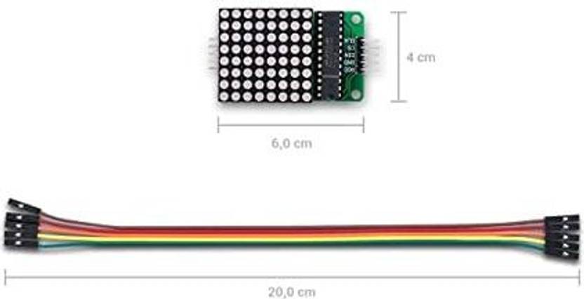 AUTO BOTIX Max7219 8x8 Led Dot Matrix Display Module for Arduino ...