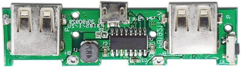 Prowans 5V 1A (2 USB) Power Bank Charging Module Circuit Board- DC-DC ...