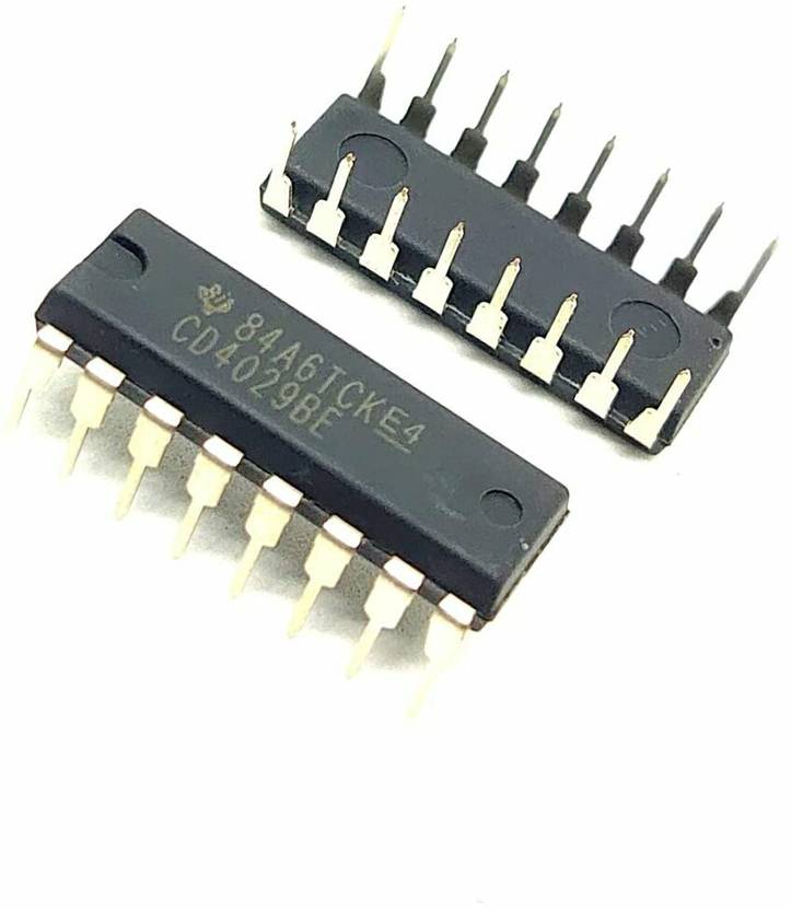 INVENTO 2Pcs CD4029BE 4029 IC Logic IC Binary/BCD Up/Down Counter, 11 ...