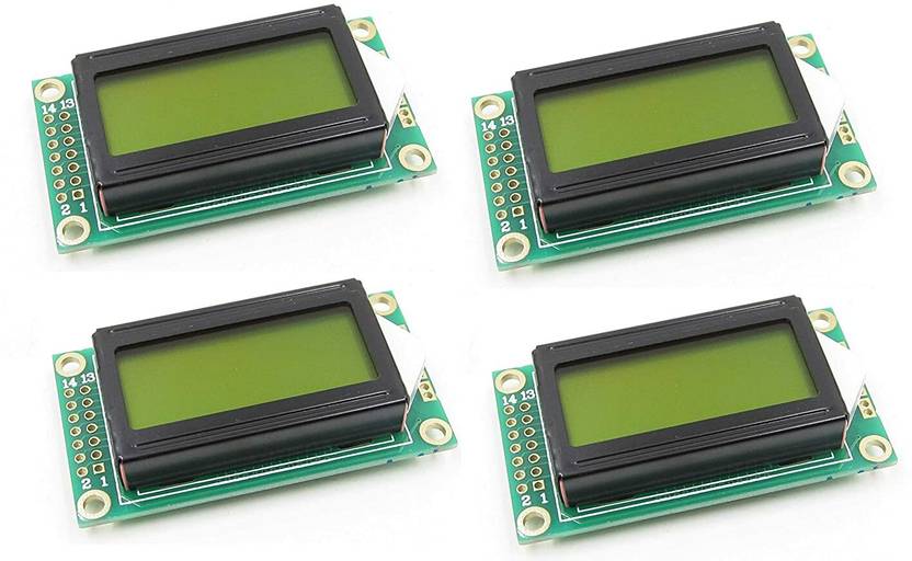 INVENTO 4Pcs 0802 LCD Module 8 x 2 Character Display 3.3V / 5V LED LCD ...