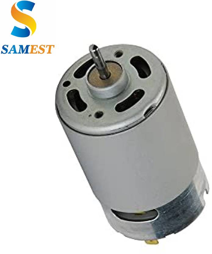 samest RS-555 High Power 12 Volt Big Core DC Motor High Torque 6000 RPM ...