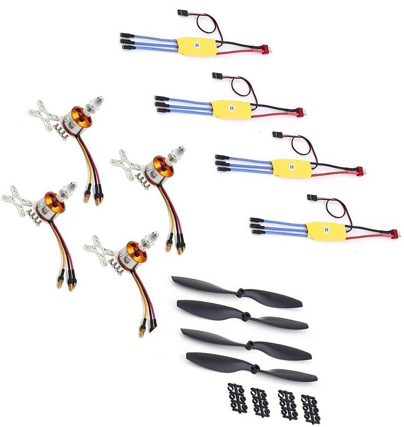 INVENTO 4Pcs 2000KV BLDC Brushless Motor + 30A ESC + 8045 8x4.5 8 inch ...