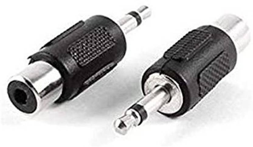 Prowans 3.5mm Mono Male to RCA Female Audio Adapter Coupler Electronic ...