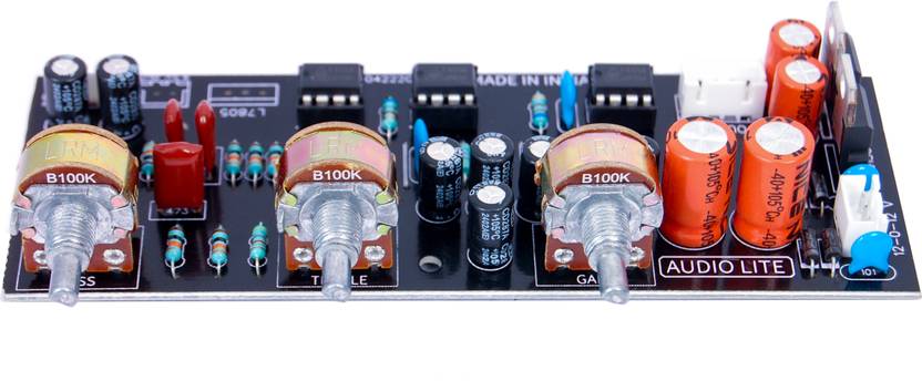 AUDIO LITE JRC4558 Stereo Bass Treble board with high Gain for ...