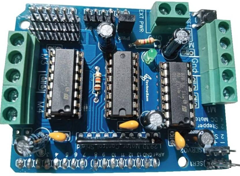 TechnoSam L293D Motor Driver Fully Soldered Electronic Components Electronic Hobby Kit Price in ...