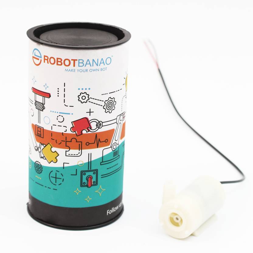 Robotbanao ESC-028 Mini and Micro DC 3-6V Submersible Water Pump (White) Electronic Components ...