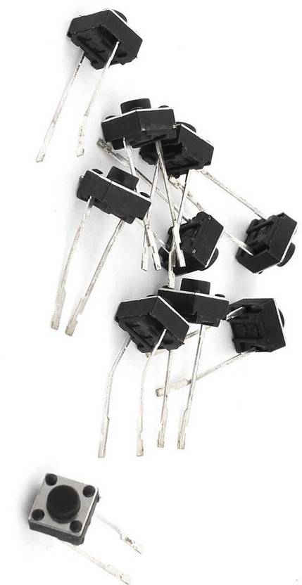INVENTO 15Pcs 6 x 6mm SMD PCB Mount Tactile Push Button Switch 2 Pin ...