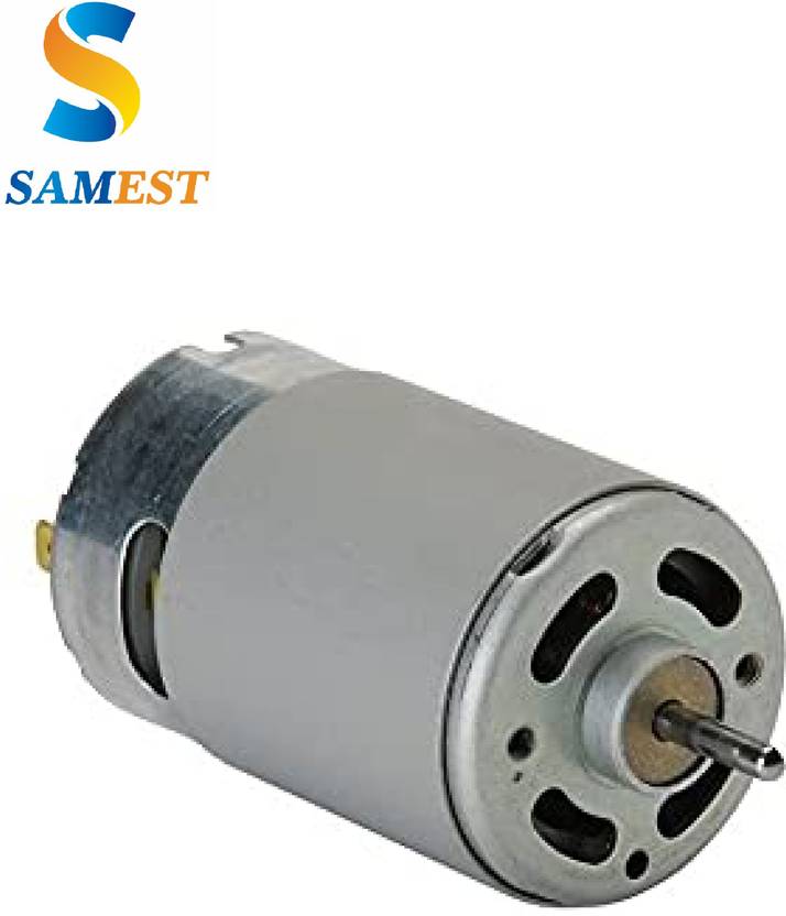 samest RS-555 High Power 12 Volt Big Core DC Motor High Torque 6000 RPM ...