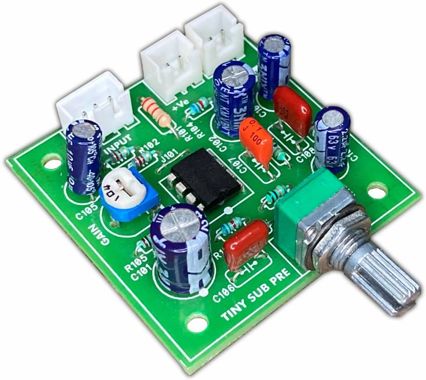 WEON Tiny Subwoofer Preamp kit with Volume Control for Tight Bass | Low ...