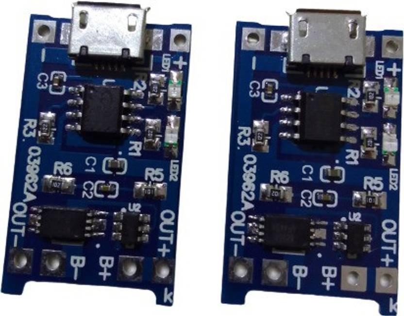 Prowans 2 Pcs of TP4056 MicroUSB 5V For 18650 Lithium Battery charging ...