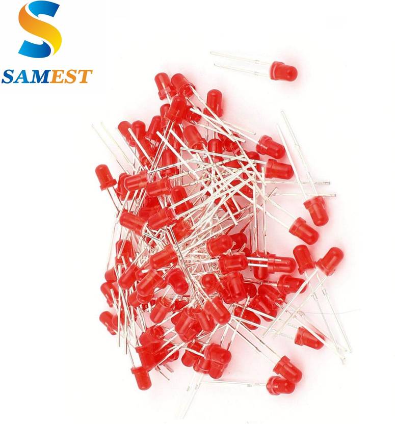 samest 500PCS 5mm Red LED Diode Lights forHigh Intensity Super Bright ...
