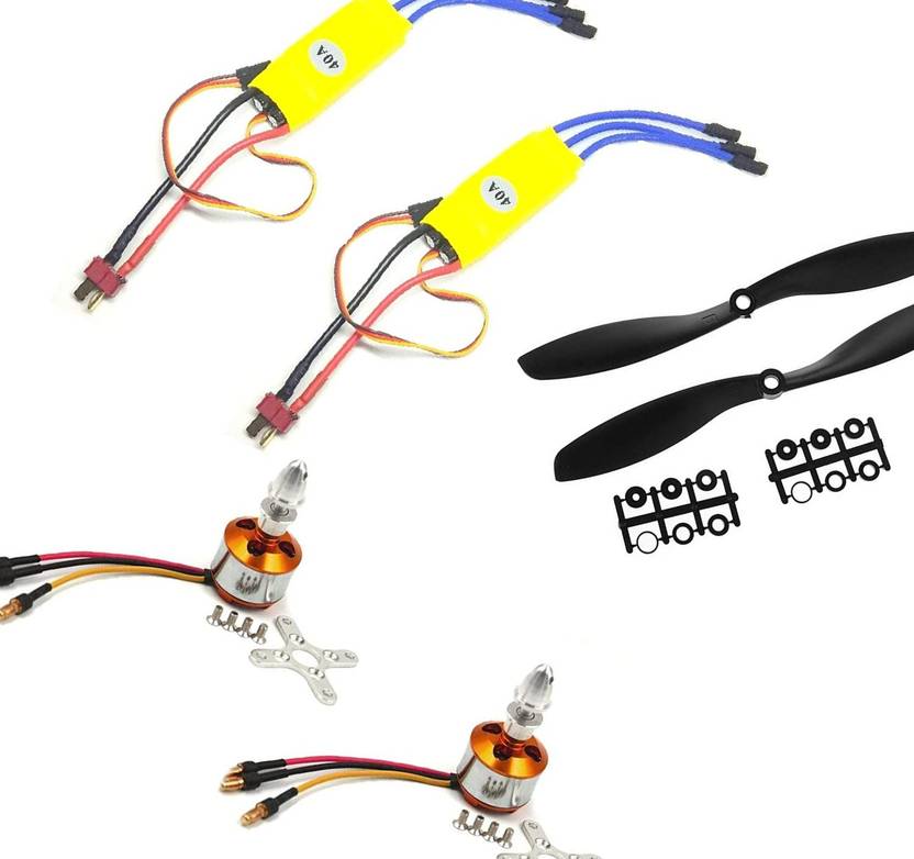 INVENTO 2Pcs 1000KV BLDC Brushless Motor + 40A ESC + 8045 8x4.5 8 inch ...