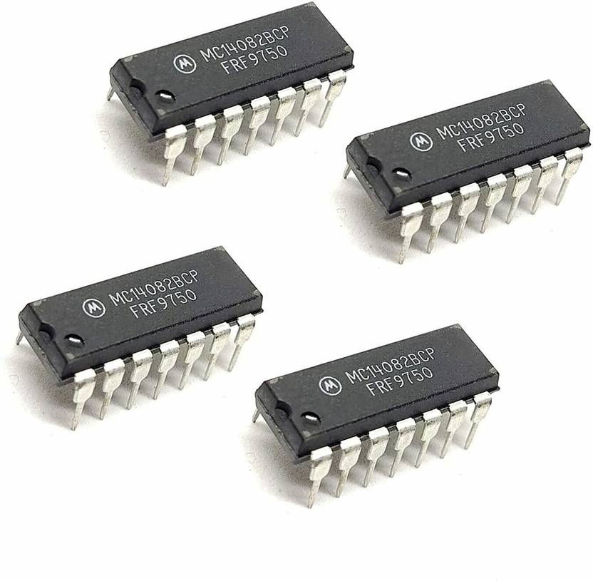 INVENTO 4Pcs CD4082BE MC14082BCP 4082 IC Logic Gate IC AND Gate, CD4082 ...