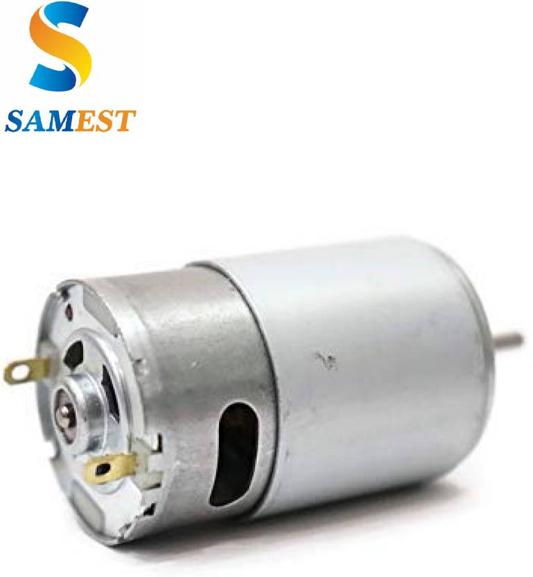 samest RS-555 High Power 12 Volt Big Core DC Motor High Torque 6000 RPM ...