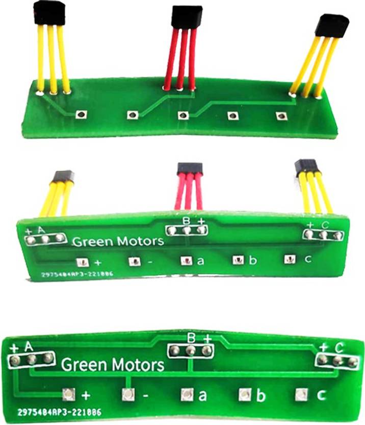 Green Motors Hall Sensor PCB for 120 Degree Phase Angle BLDC Hub Motor(Electric Vehicles ...