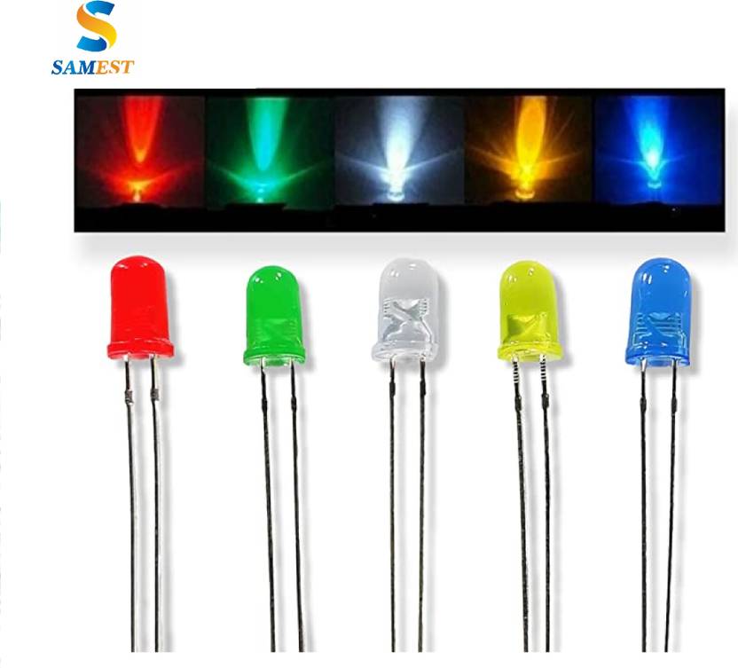 samest 1000PCS (200*5) 5mm Multiple LED Diode Lights Intensity Super ...