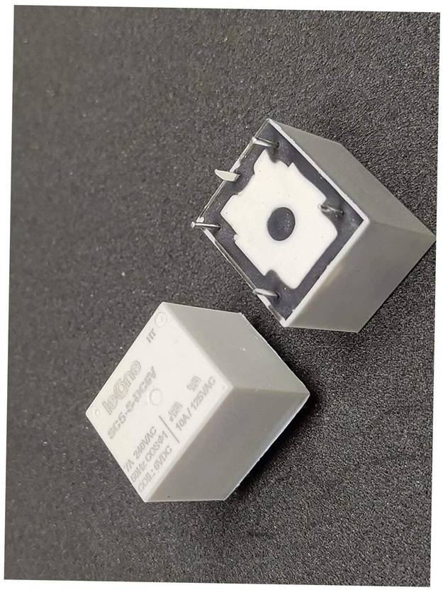 INVENTO 10pcs 6V DC Relay 5 Pin 6V 7A Current Sugar Cube PCB Mount ...