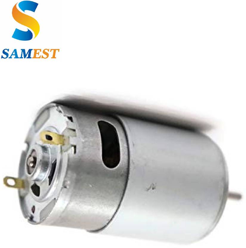samest RS-555 High Power 12 Volt Big Core DC Motor High Torque 6000 RPM ...