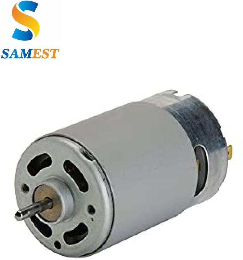 samest RS-555 High Power 12 Volt Big Core DC Motor High Torque 6000 RPM ...