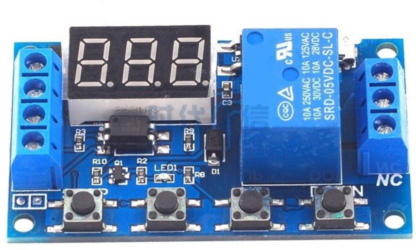 circuitcomponents 6-30V 1-Channel Power Relay Module with Adjustable ...
