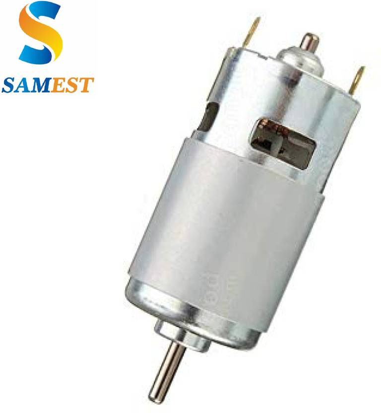 samest RS-555 High Power 12 Volt Big Core DC Motor High Torque 6000 RPM ...