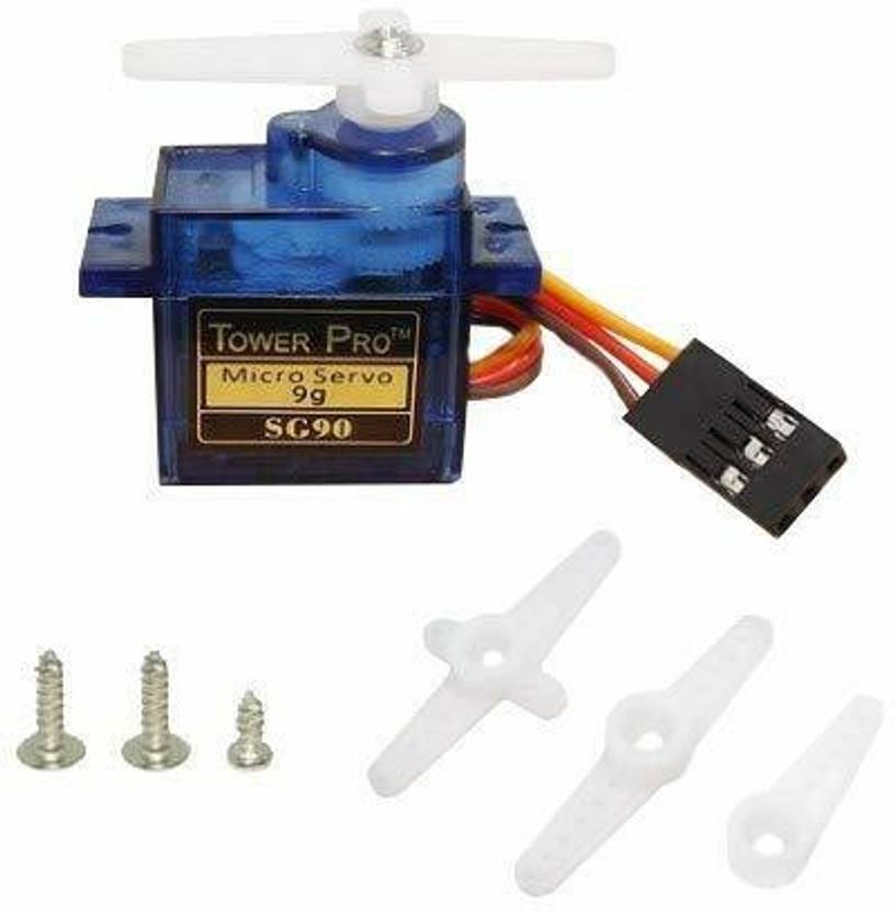Prowans Mini SG90 180 Degree Rotation Servo Motor-9 Grams-For Robotics And RC Planes Motor ...