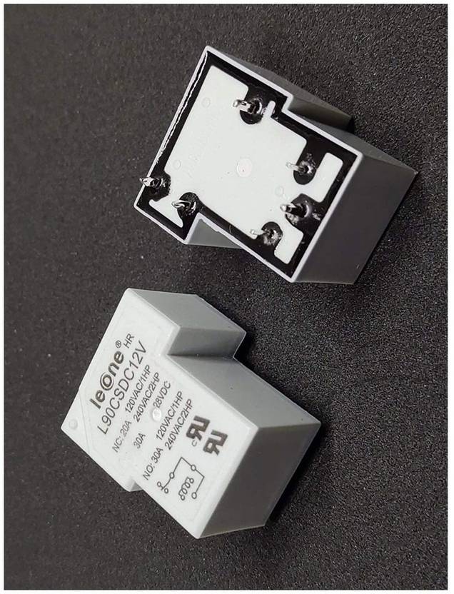 INVENTO 8pcs 12V DC Relay 6 Pin 12V 30A T Shaped PCB Mount Relay SPDT ...