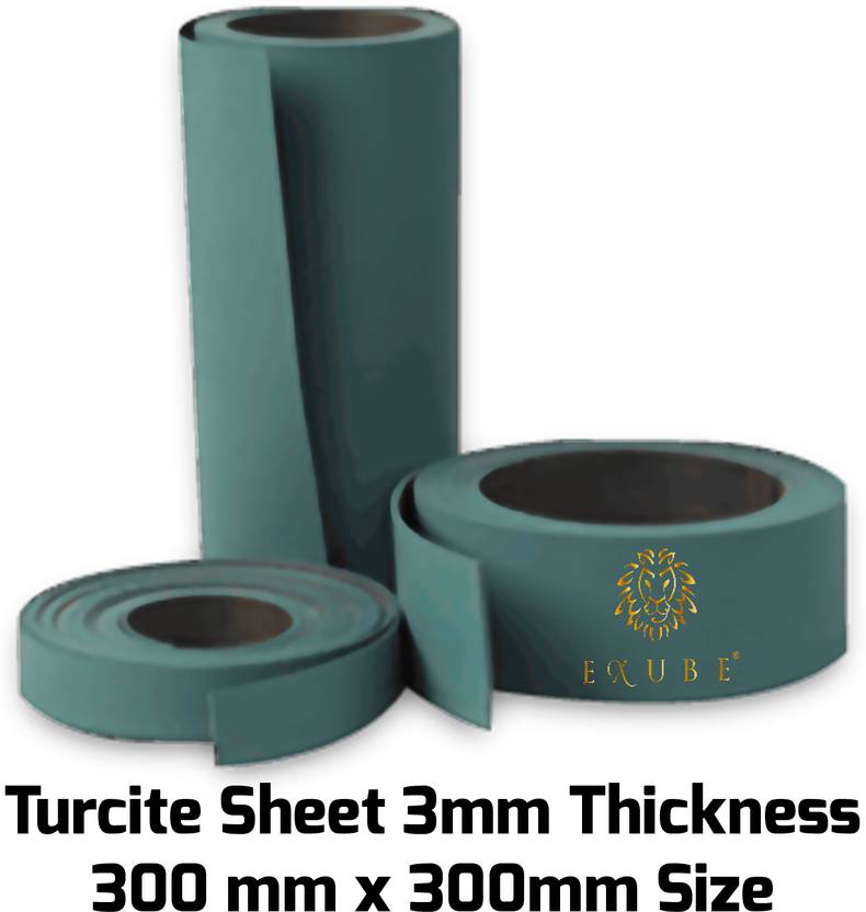 EXUBE Turcite Sheet 3mm Thickness 300mm x 300mm Size Good Load Bearing ...