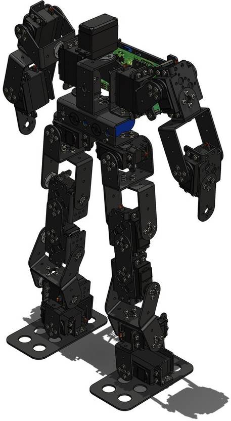 SunRobotics 17DOF Biped Humanoid Robot Chassis DIY Kit Assembled Wifi/BLE Servo Controller ...