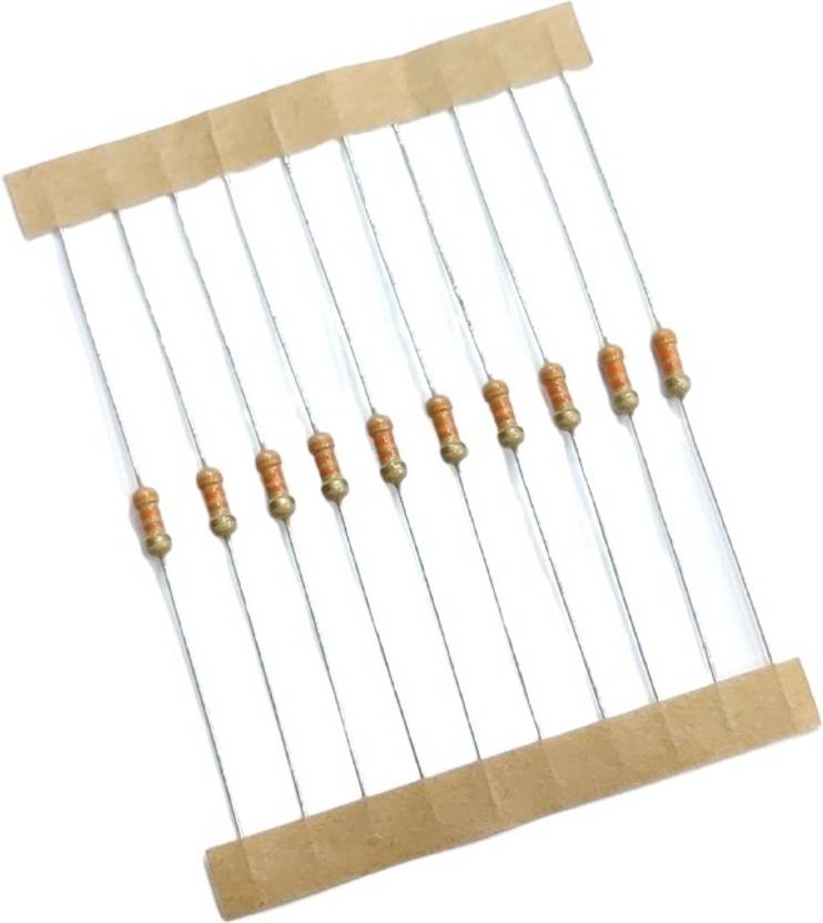 ERH India (100 Pcs) 330K Ohm Resistor 1/4 Watt Tolerance 5% 330K ohm ...