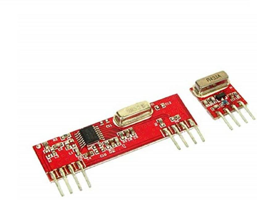 Robotbanao RF Module Ask Wireless Transmitter Receiver Pair 433/434MHz Compatible with Arduino ...