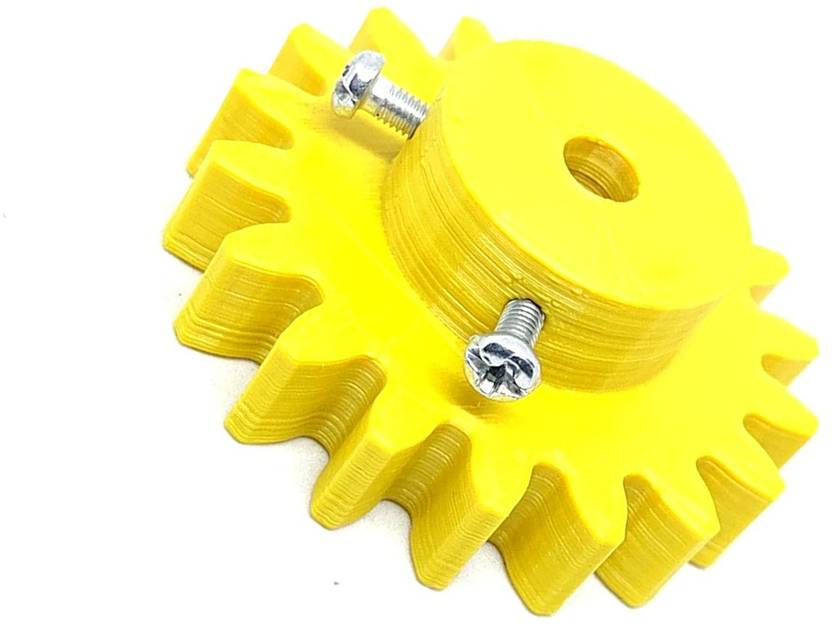 INVENTO 1pcs 3D Printed Plastic Spur Gear 18 Teeth, 50mm dia, 10mm ...