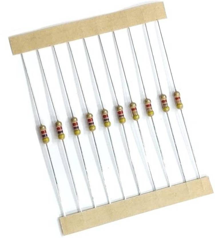 ERH India (200 Pcs) 4K7 Ohm Resistor 1/4 Watt Tolerance 5% 4.7kilo ohm ...