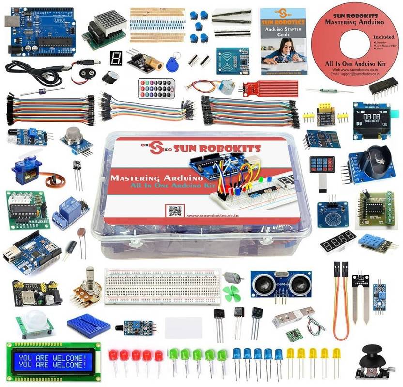 Sunrobotics Mastering Arduino All In One Arduino Kits100 Components And Modules Electronic
