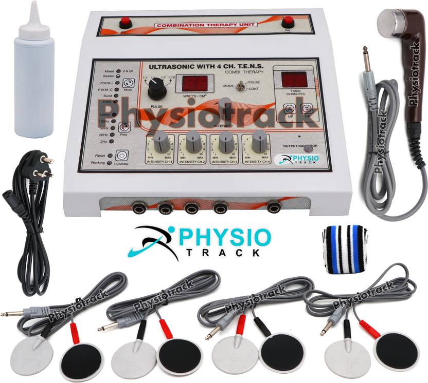 Physiotrack Ultrasonic with tens 4 ch Machine for Physiotherapy 2 In 1 ...