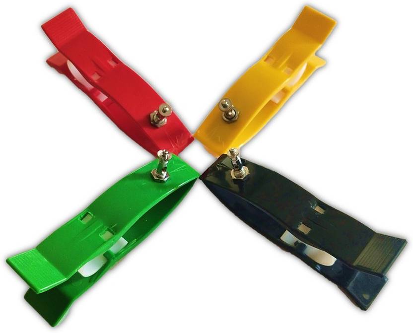 Teknoworth ECG Clamp Electrodes 14Cm (Set of 4 Nos) ECG Electrotherapy ...