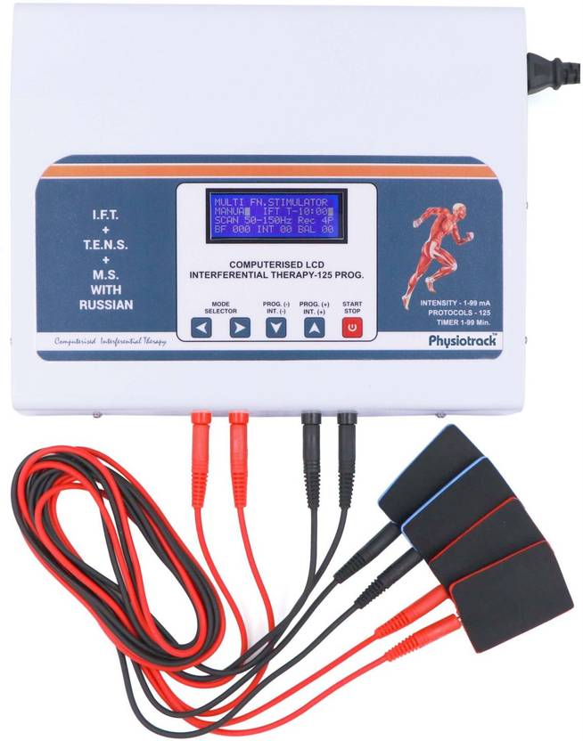 Physiotrack IFT Physiotherapy Machine 3 in 1 IFT Tens MS with LCD ...