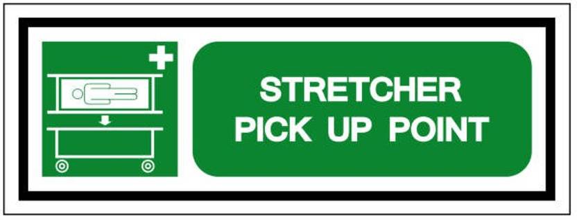 RLDigitalUnits STRETCHER PICK UP POINT sign board Emergency Sign Price ...