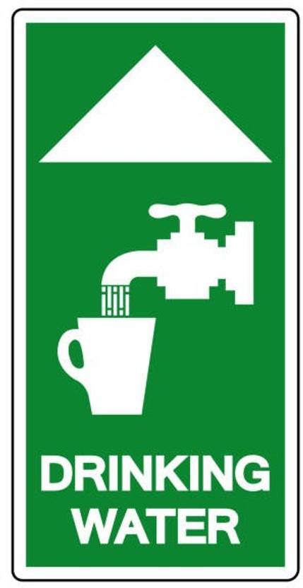 RLDigitalUnits Drinking Water Sign Board Emergency Sign Price in India ...