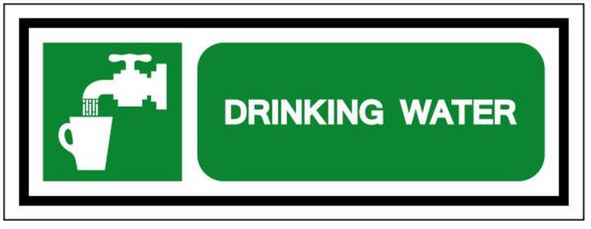 RLDigitalUnits DRINKING WATER SIGN BOARD Emergency Sign Price in India ...