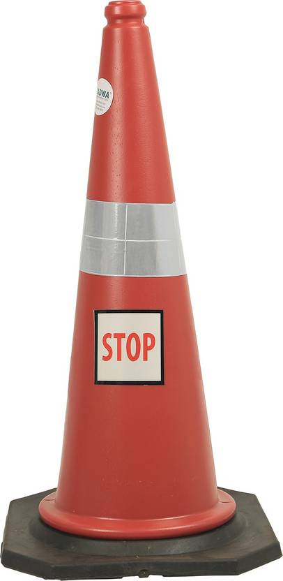 Ladwa Road Traffic Safety Cone with Stop Sign (Cone with Reflective ...