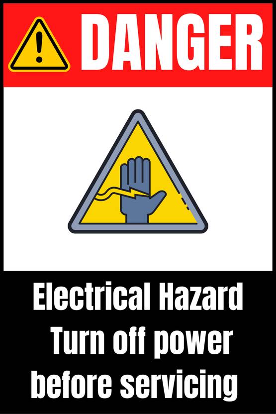 Ira Sign DANGER ELECTRICAL HAZARD Emergency Sign Price in India - Buy ...