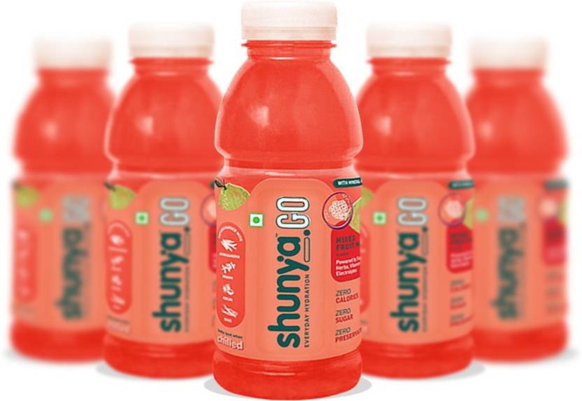shunya Go Mixed Fruit Mania Sugar Free Flavoured Drink Pack of 12 ...